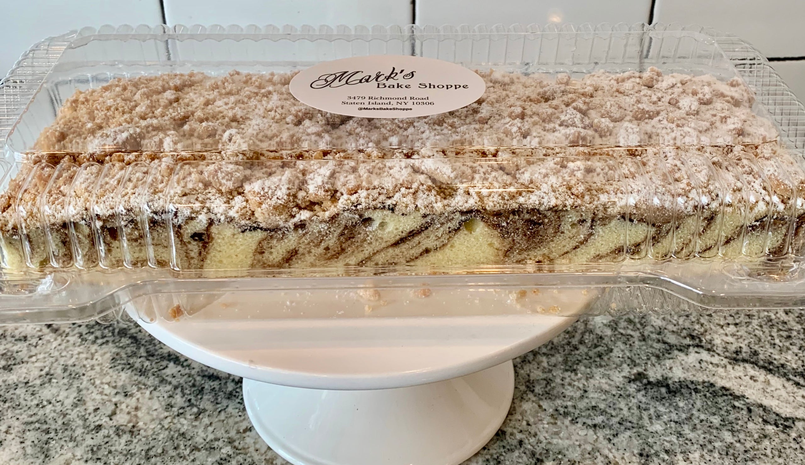 Marble Crumb Strip | Mark's Bake Shoppe